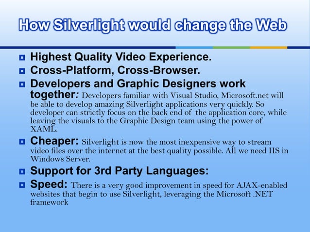 Introduction to silverlight | PPT