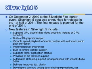 Introduction to silverlight | PPT | Free Download