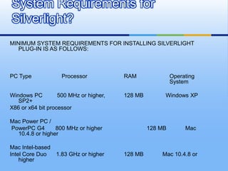 Introduction to silverlight | PPT