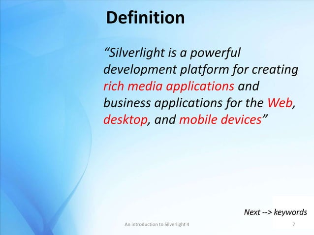 Introduction To Silverlight and Prism | PPTX