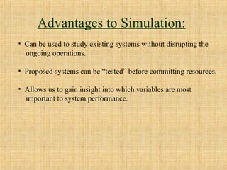 Introduction to simulation | PPT