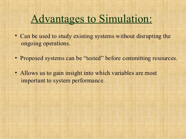 Introduction To Simulation