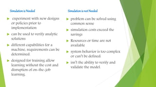 Introduction to simulation and modeling | PPTX