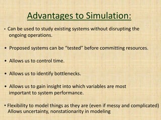 Introduction to simulation modeling | PPTX