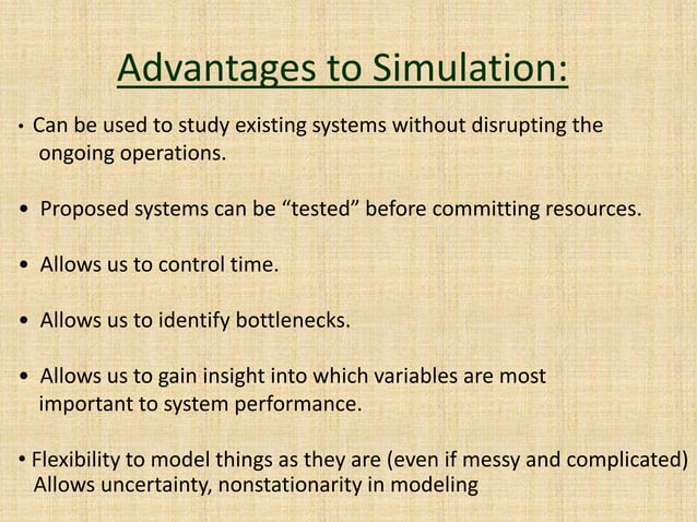 Introduction to simulation modeling | PPTX