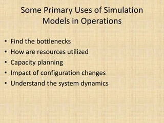 Introduction to simulation modeling | PPTX