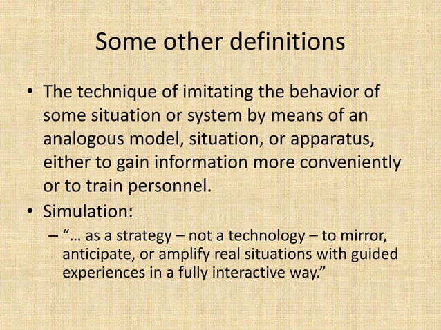 Introduction to simulation modeling | PPTX
