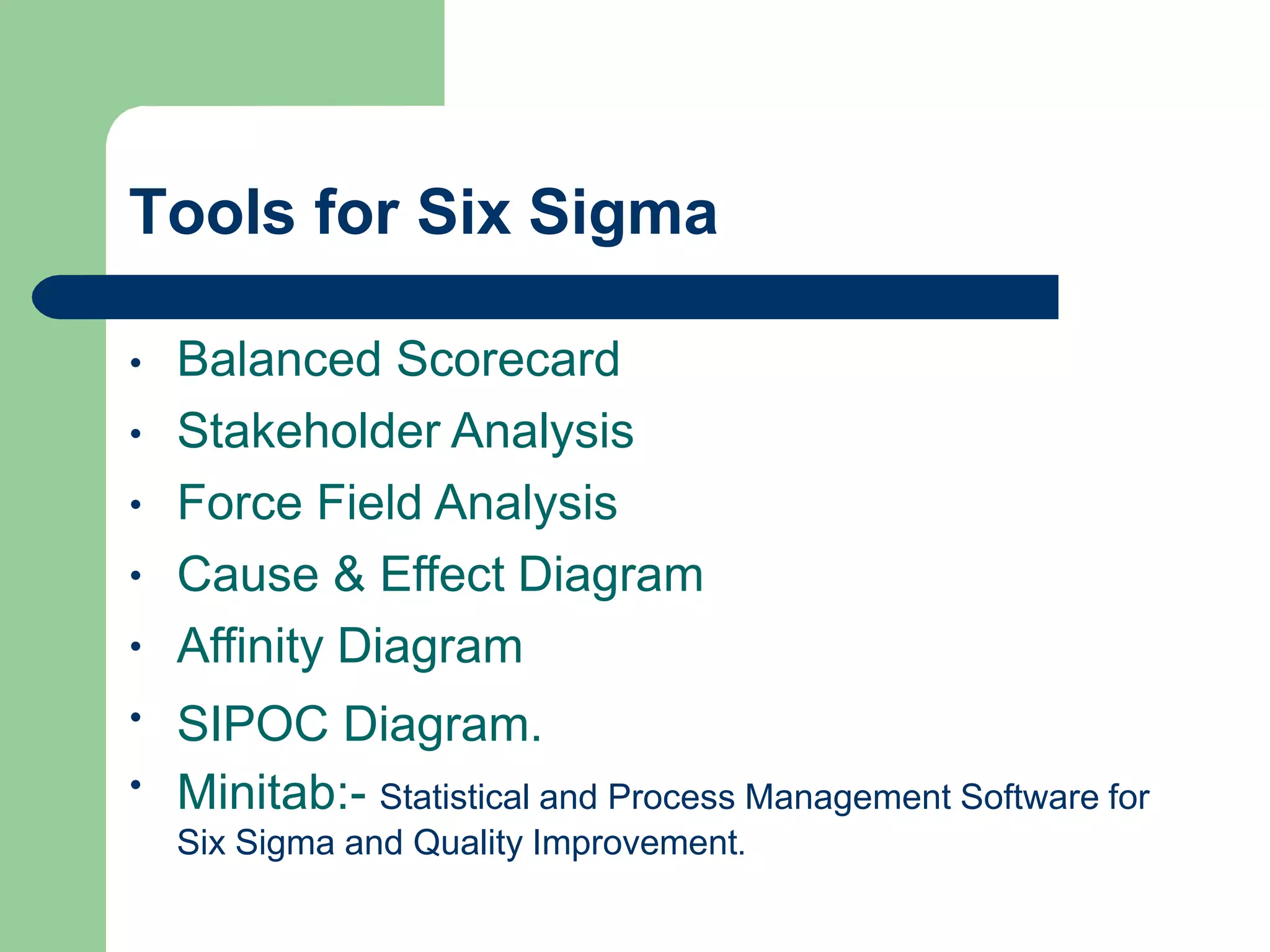 Introduction to six sigma | PPTX
