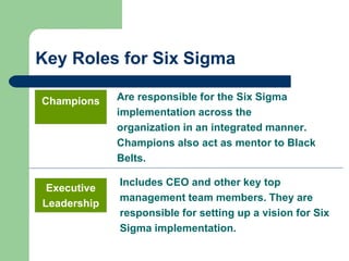 Introduction to six sigma | PPTX | Mechanical and Industrial ...