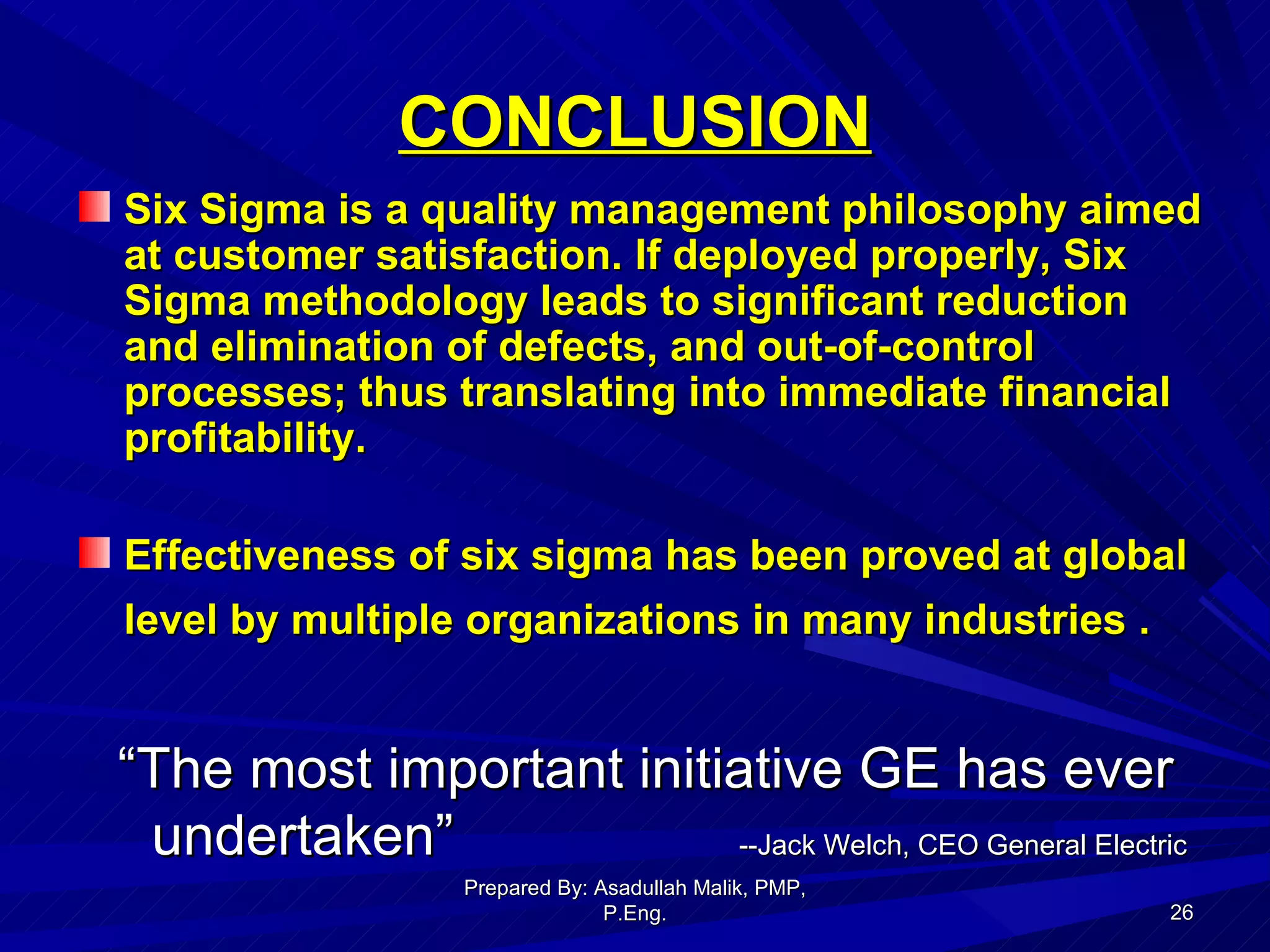 Introduction to six sigma (www.gotoaims.com) | PPT | Mechanical and ...
