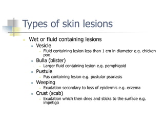Introduction to skin and various skin conditions. | PPT