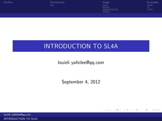 Introduction to sl4 a | PDF