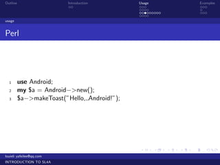 Introduction to sl4 a | PPT