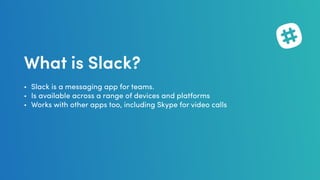 Introduction to slack and how my team used it | PDF