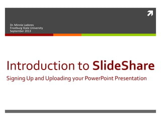 Introduction to slideshare 2013 | PPTX