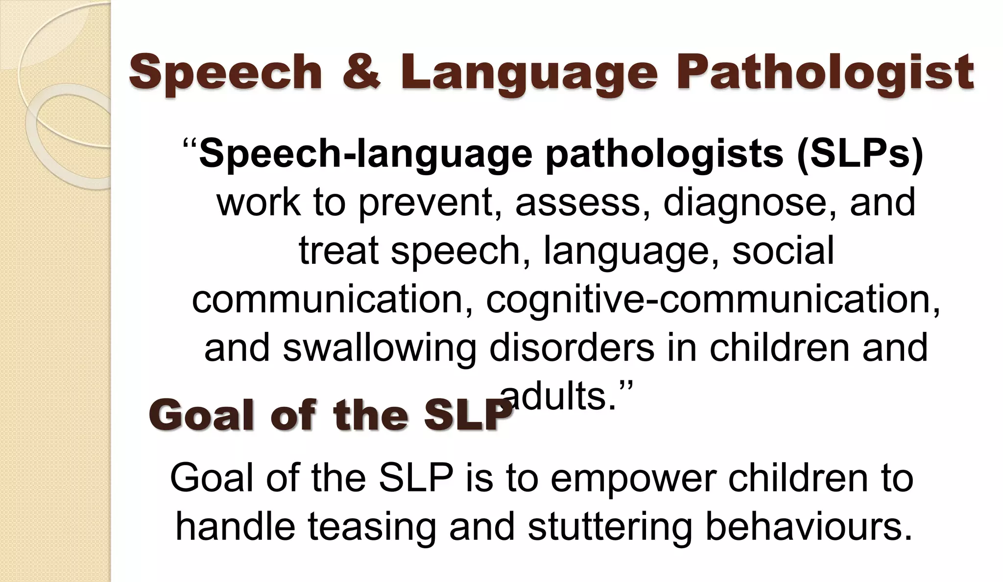 Introduction to slp | PPTX
