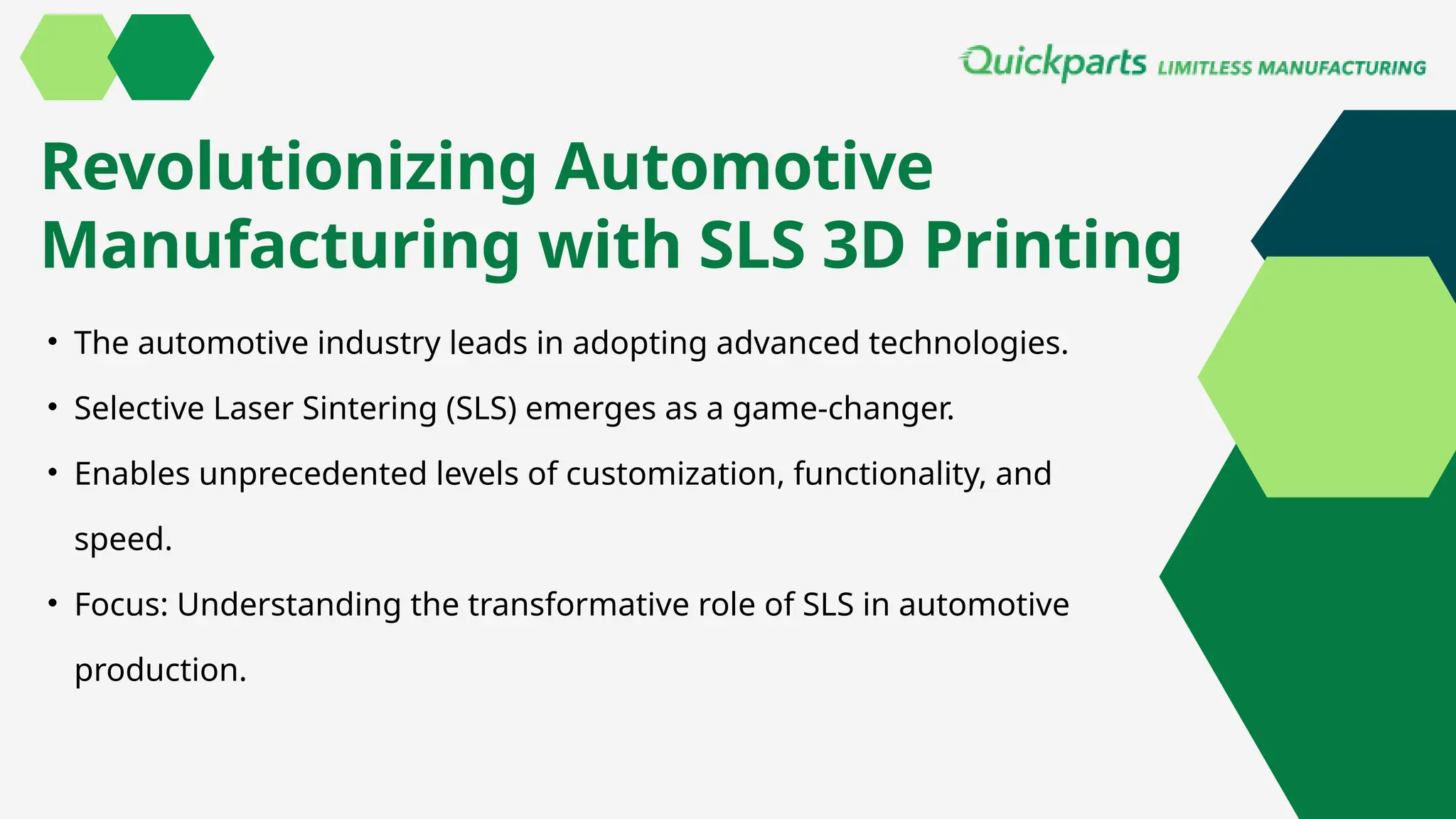 Introduction to SLS 3D Printing in Automotive Industry.pptx