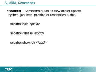 Introduction to SLURM | PDF