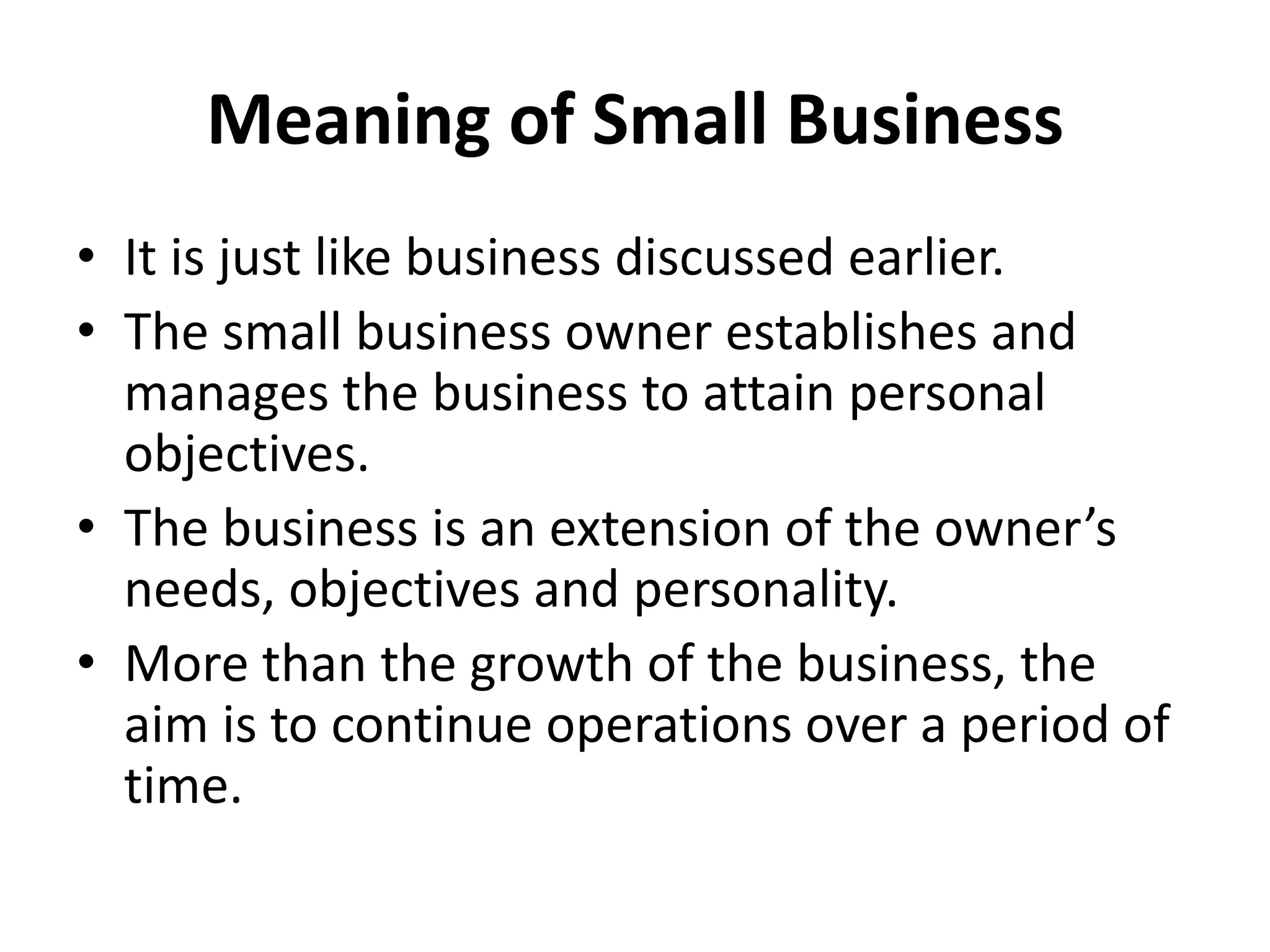 Introduction to small business | PPTX