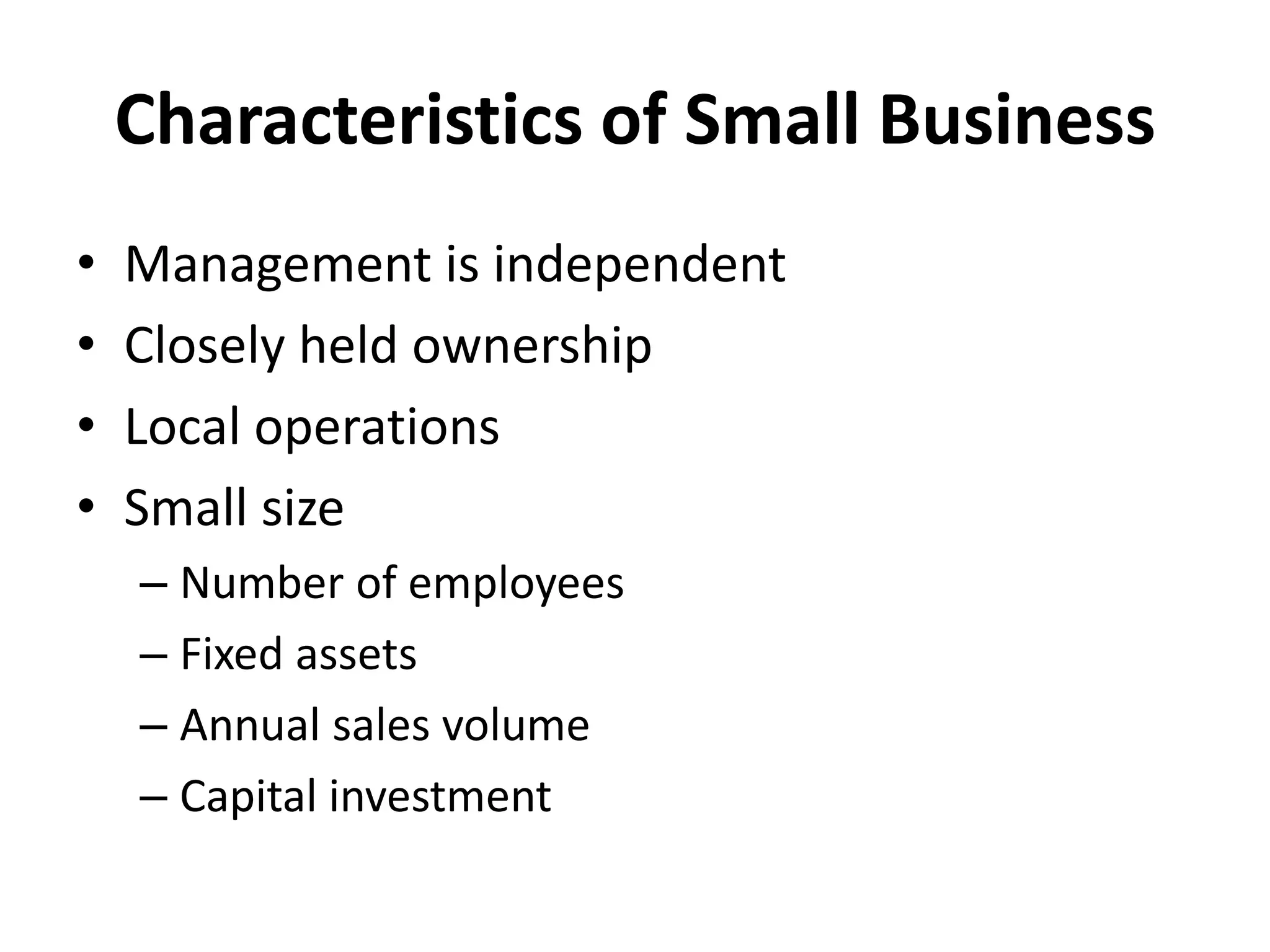 Introduction to small business | PPTX