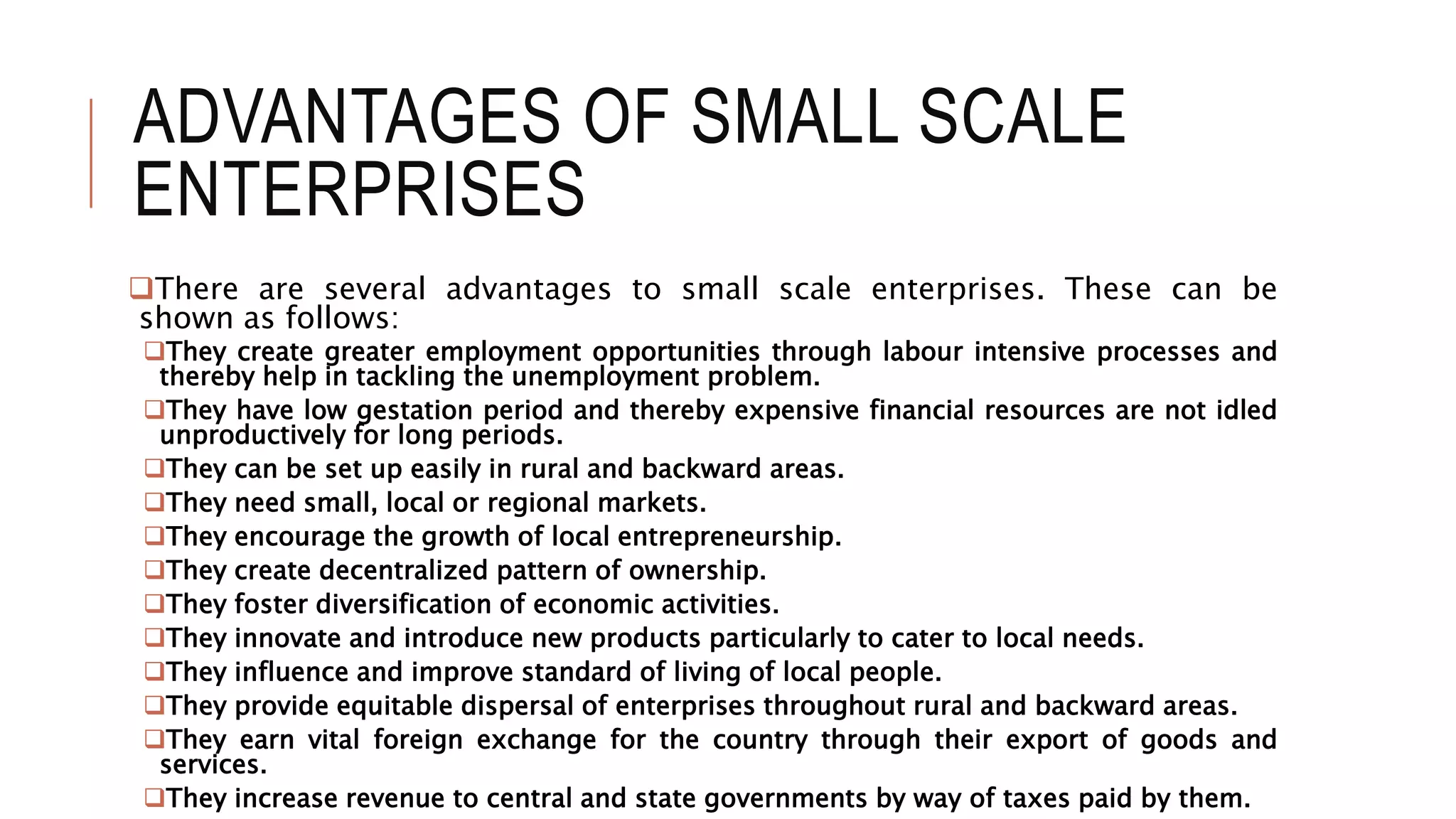 Introduction to small scale enterprises | PPTX