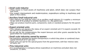 Introduction to small scale enterprises | PPTX