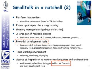 Introduction to Smalltalk | PDF