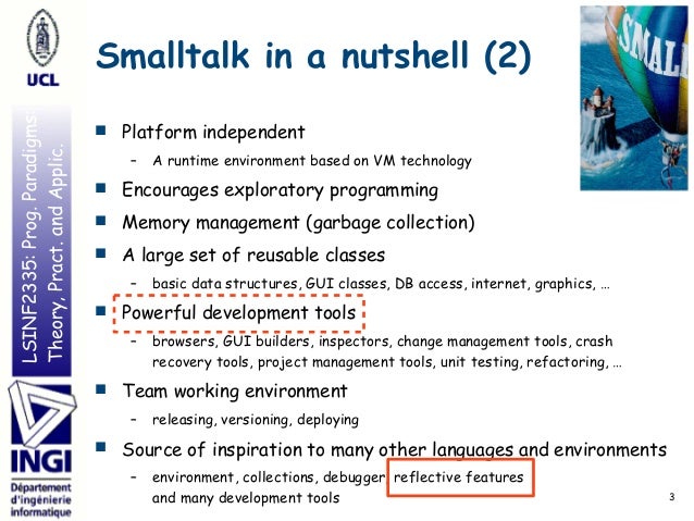 Introduction to Smalltalk Introduction to Smalltalk