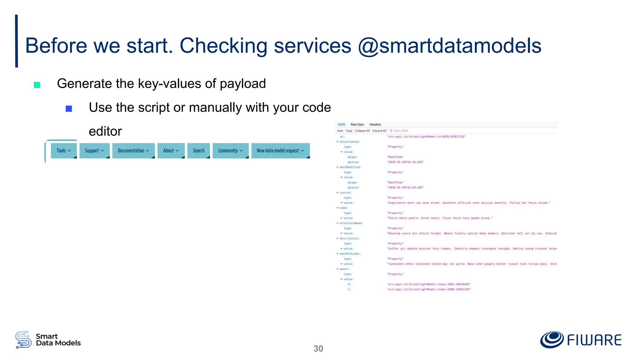 FIWARE Training: Introduction to Smart Data Models | PPT