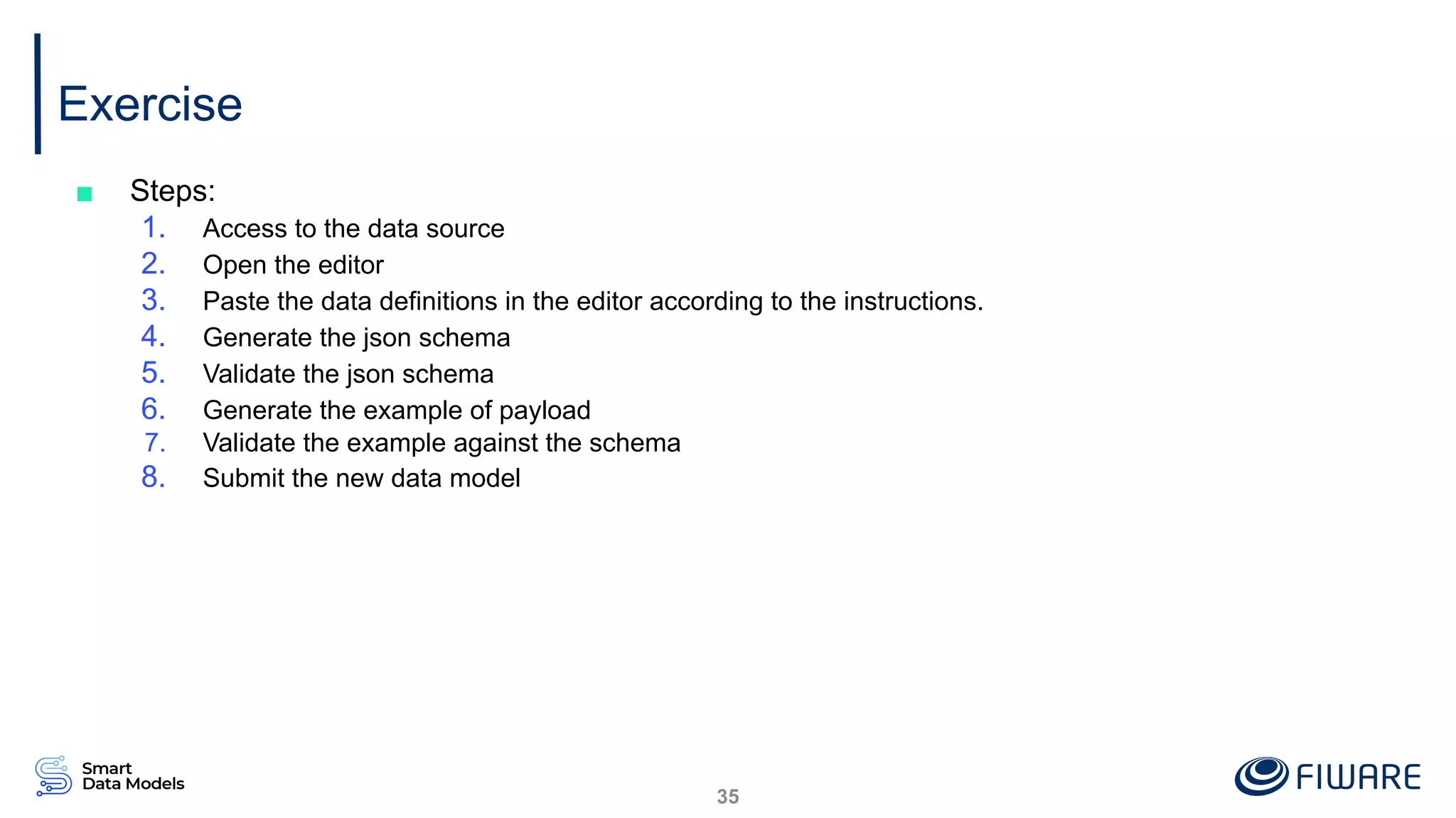 FIWARE Training: Introduction to Smart Data Models | PPT