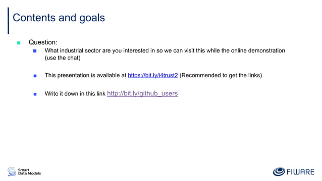 FIWARE Training: Introduction to Smart Data Models | PPT