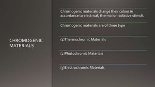 Introduction to smart materials | PPTX | Physics | Science