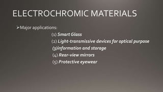 Introduction to smart materials | PPTX