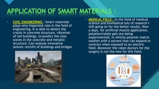 Introduction to smart materials | PPTX
