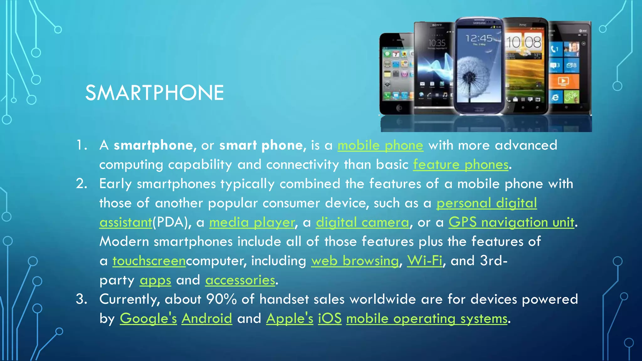 Introduction to smartphones | PPTX