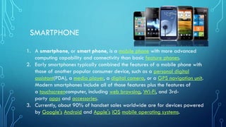 Introduction to smartphones | PPTX