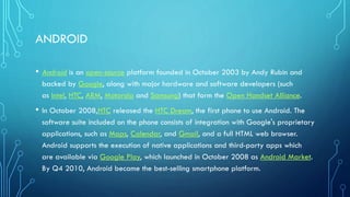 Introduction to smartphones | PPTX