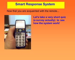 Introduction to smart response clickers system ed montoya | PPTX ...