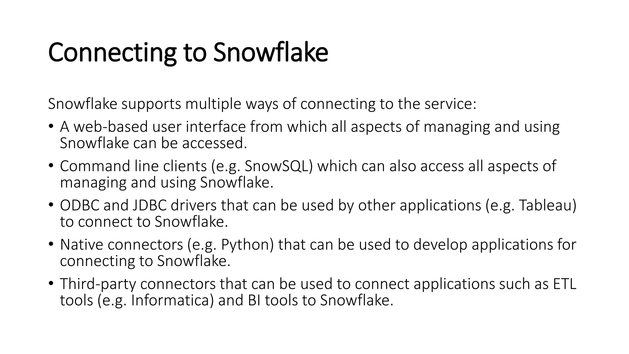 Introduction to snowflake | PPTX