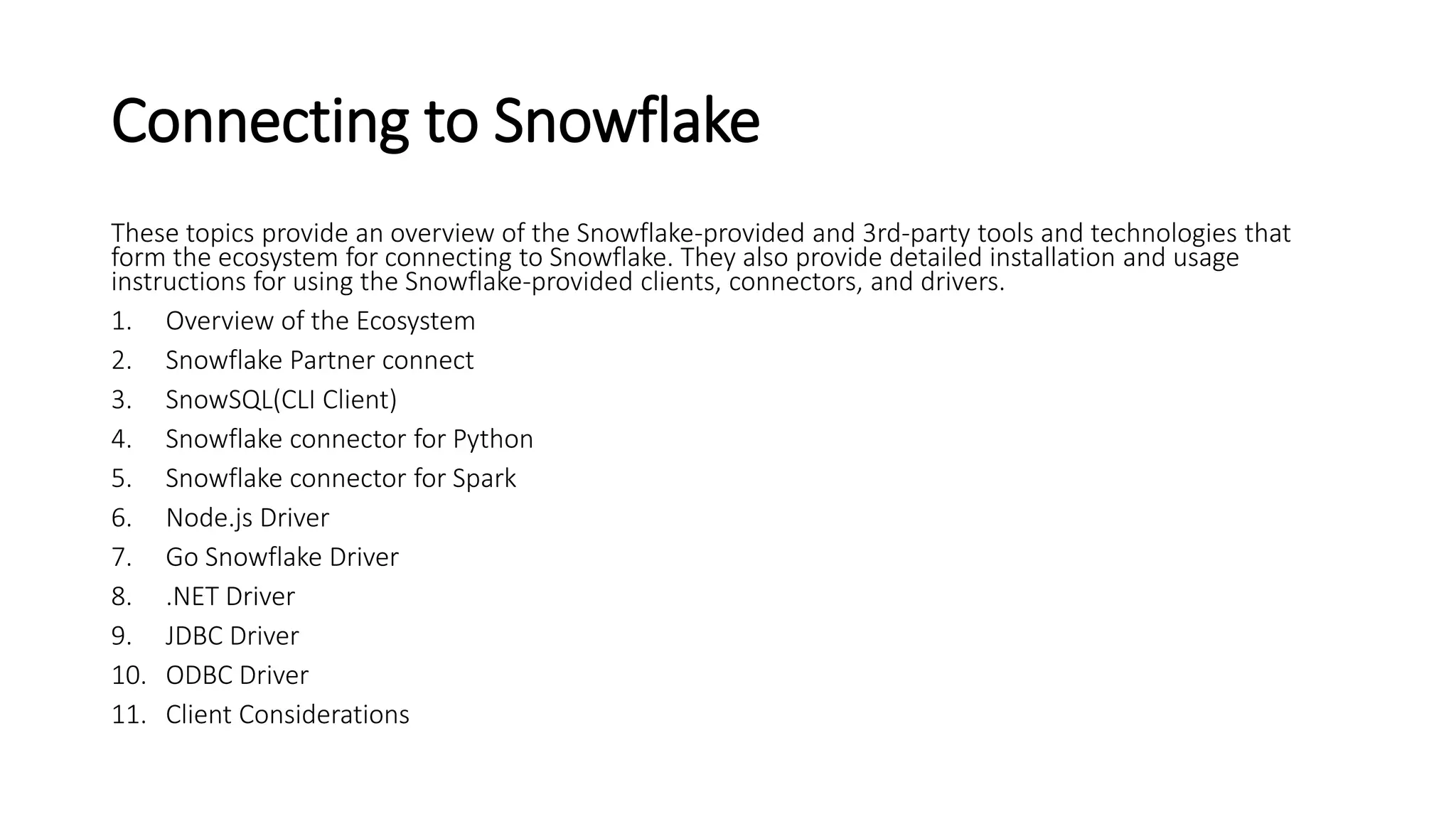 Introduction to snowflake | PPTX