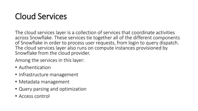 Introduction to snowflake | PPTX