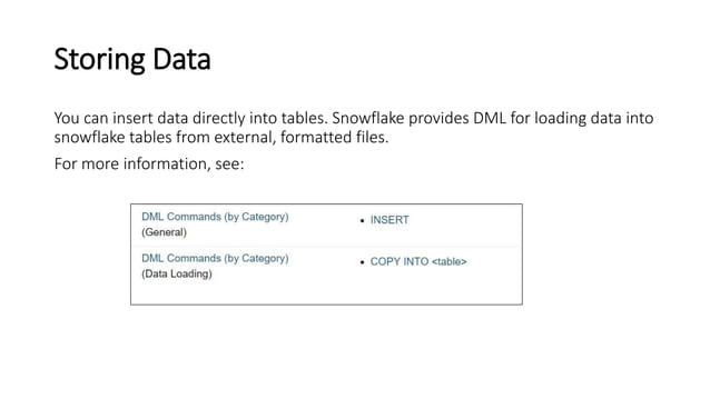 Introduction to snowflake | PPTX