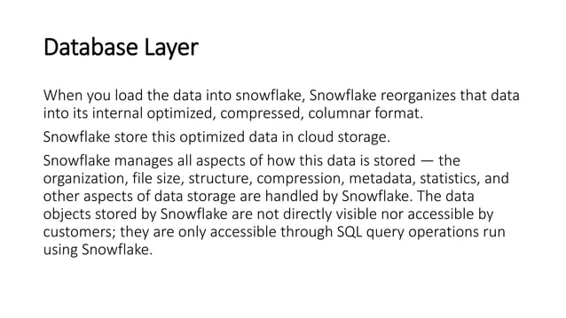 Introduction to snowflake | PPTX