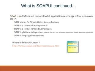 Introduction to soapui and webservices | PPT