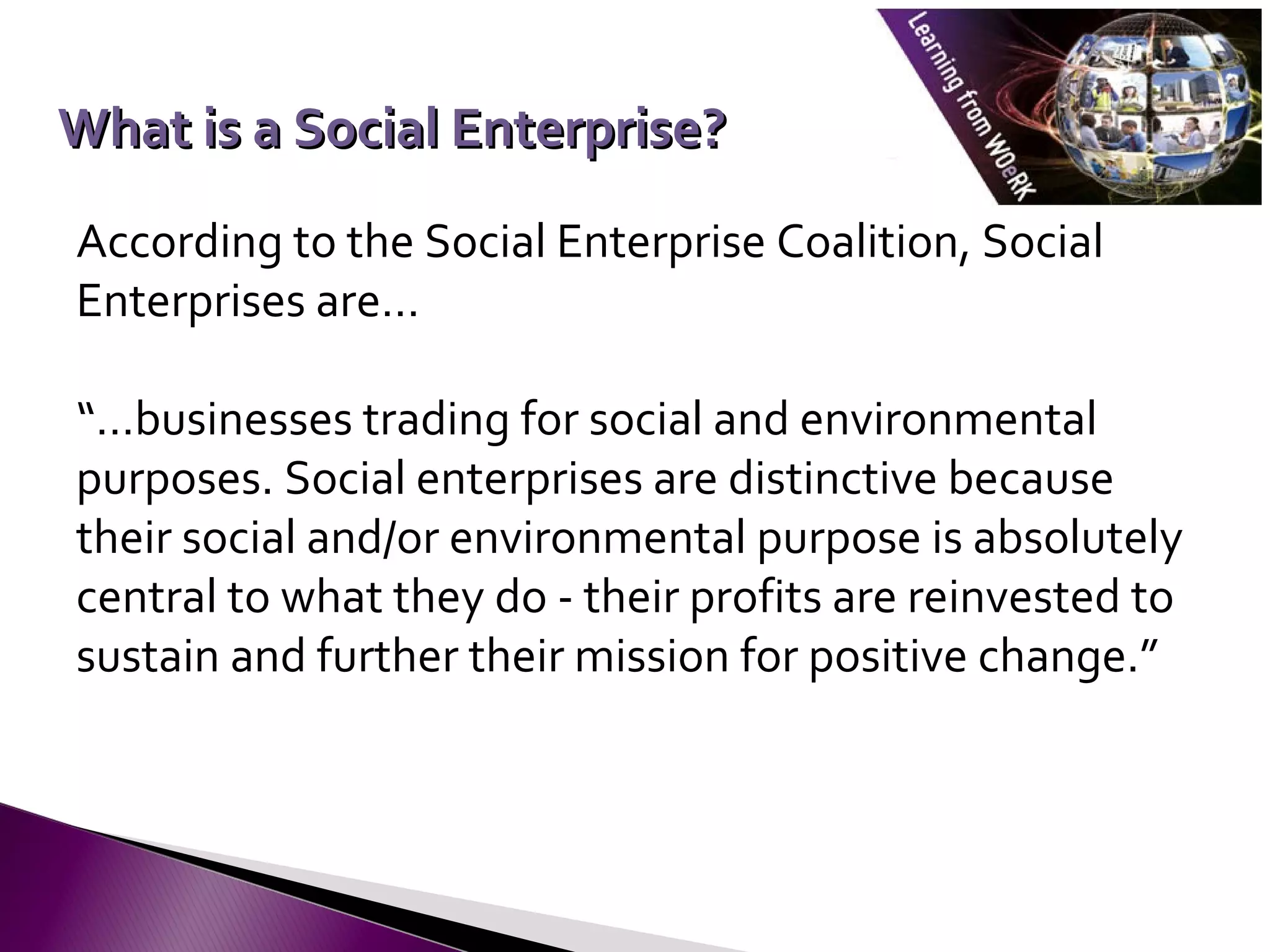 Introduction to social enterprise | PPT