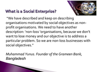 Introduction to social enterprise | PPT