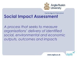 Introduction to social impact assessment | PPT