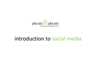 Introduction To Social Media | PPT