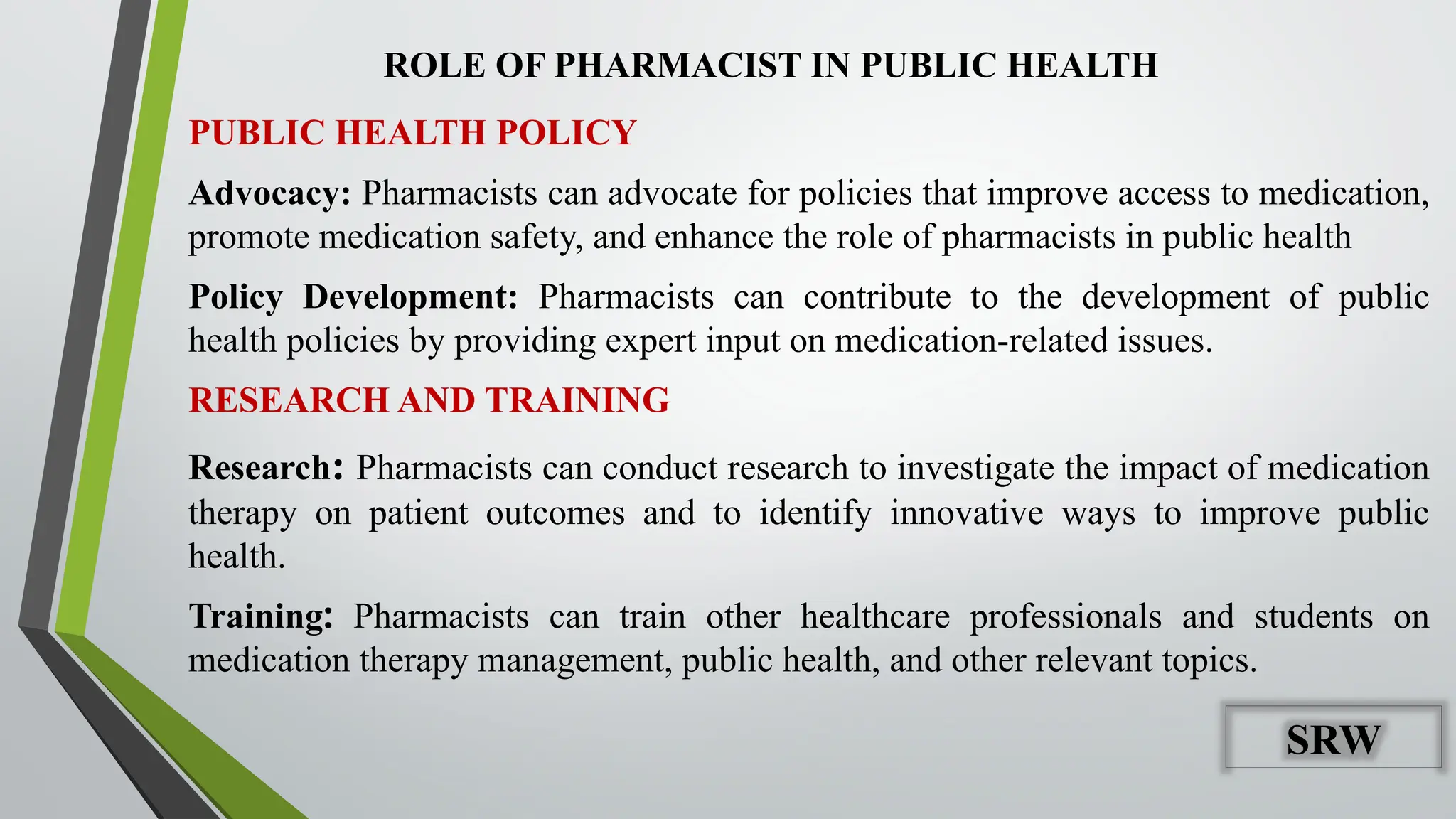 Introduction To Social Pharmacy -Role of Pharmacist In Public Health | PPTX