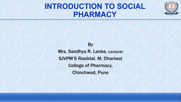 Introduction to Social Pharmacy 1.pptx